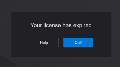 How do you resolve a 'Your License is invalid' or 'Your License has expired' message?